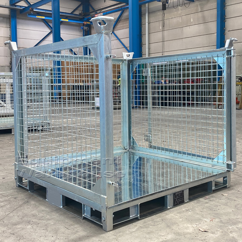 Crane Pallet Cage 1000kg Assembled | Brick Cage / Block Cages ...